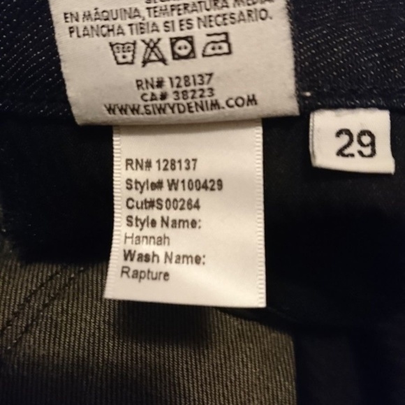 Siwy | Jeans | Siwy Denim Hannah Jeans Rapture Slim Dark Wash 29 | Poshmark